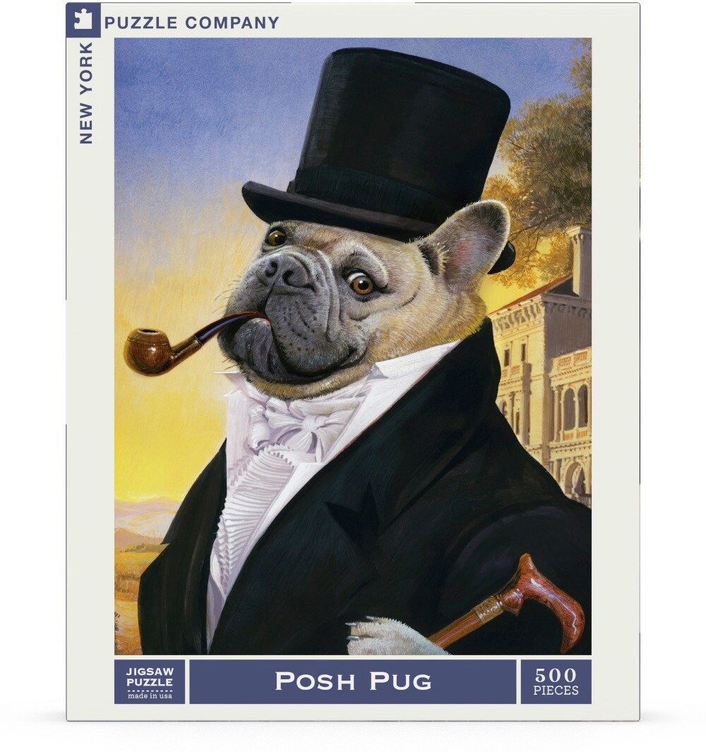 New York Puzzle Company Posh Pug 500 Piece Piece Jigsaw Puzzle | Michaels