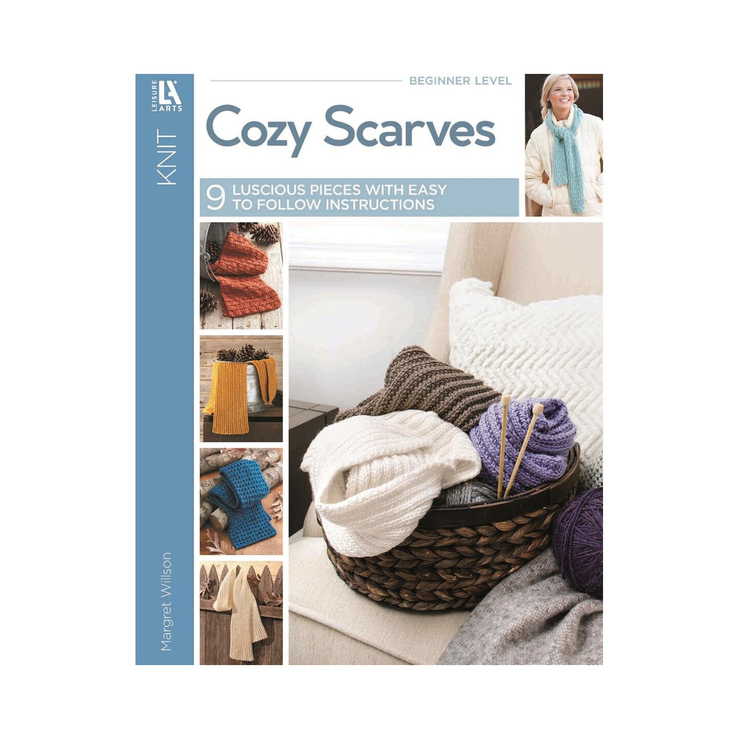Leisure Arts Cozy Scarves Knit Book, Knitting Books, Knitting Pattern ...
