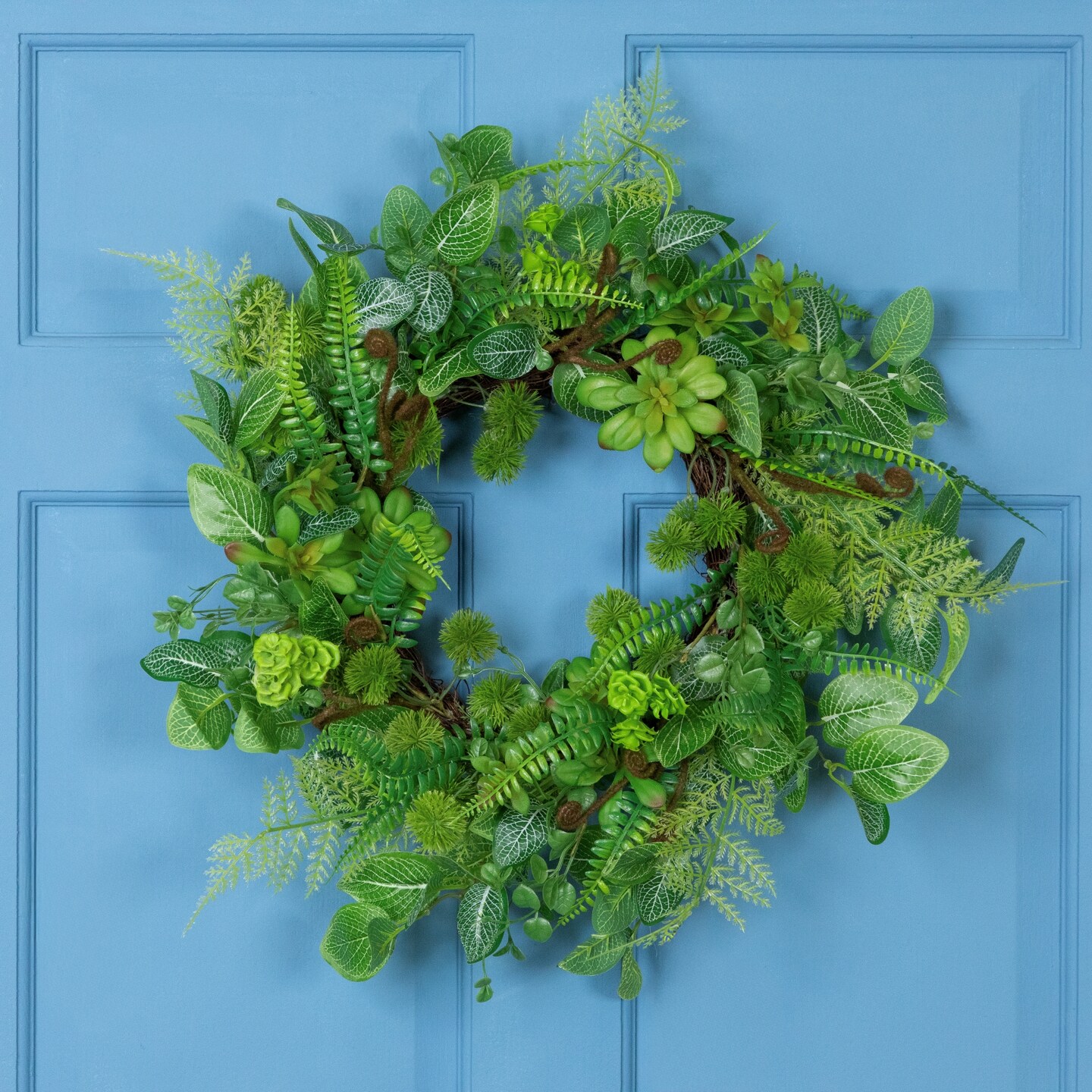 Northlight Maidenhair Fern and Foliage Spring Wreath 24-Inch | Michaels