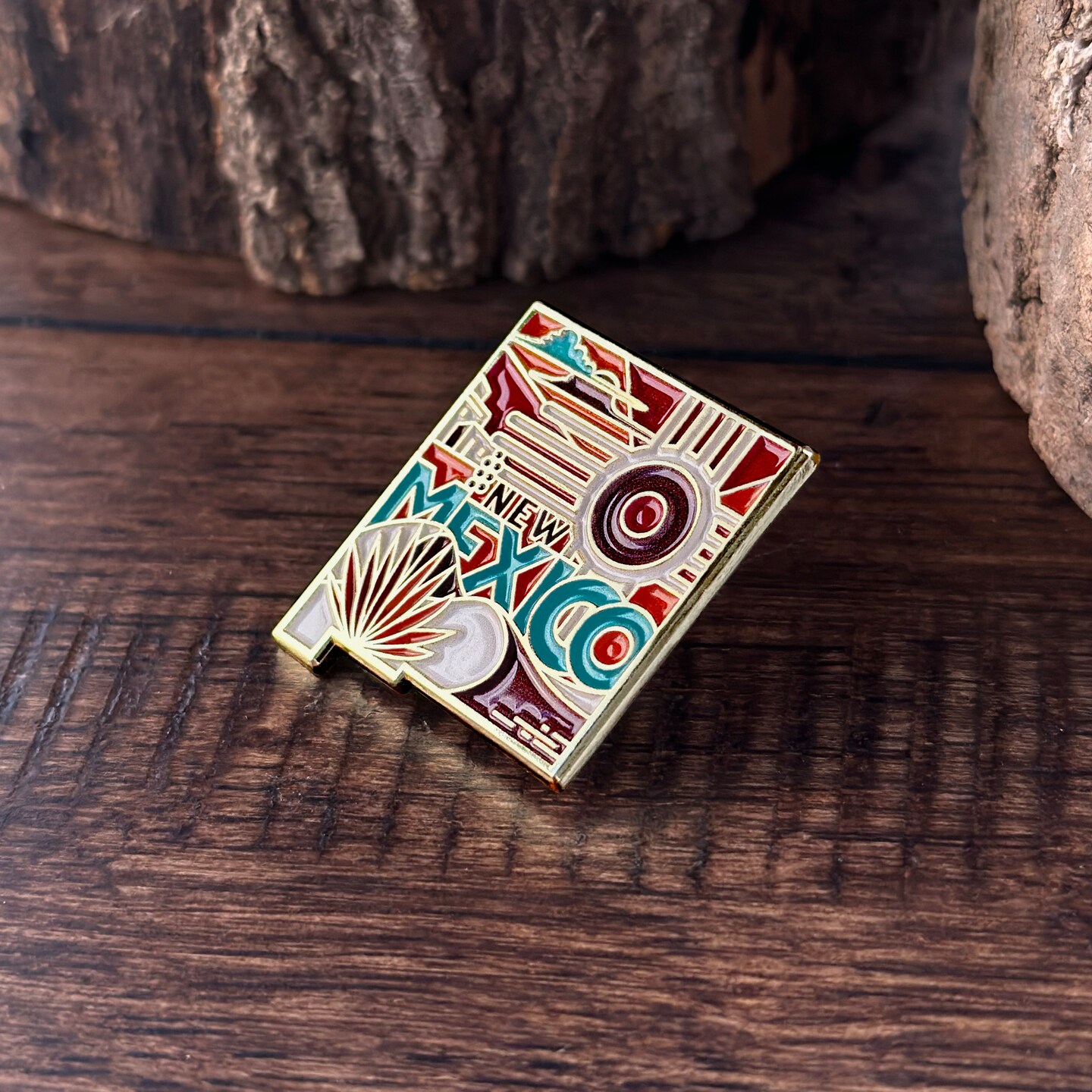 State of New Mexico Enamel Lapel Pin, Collectible US State Collection ...