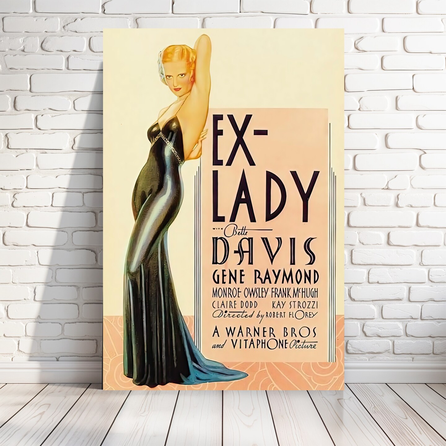 Print of 'Ex Lady' classic movie poster, 1933 pre code comedy drama ...