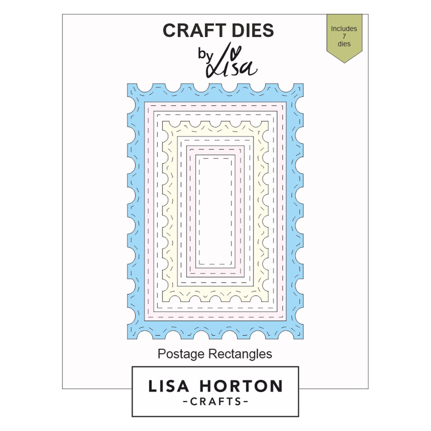 Lisa Horton Crafts Nested Dies-Postage Layers | Michaels