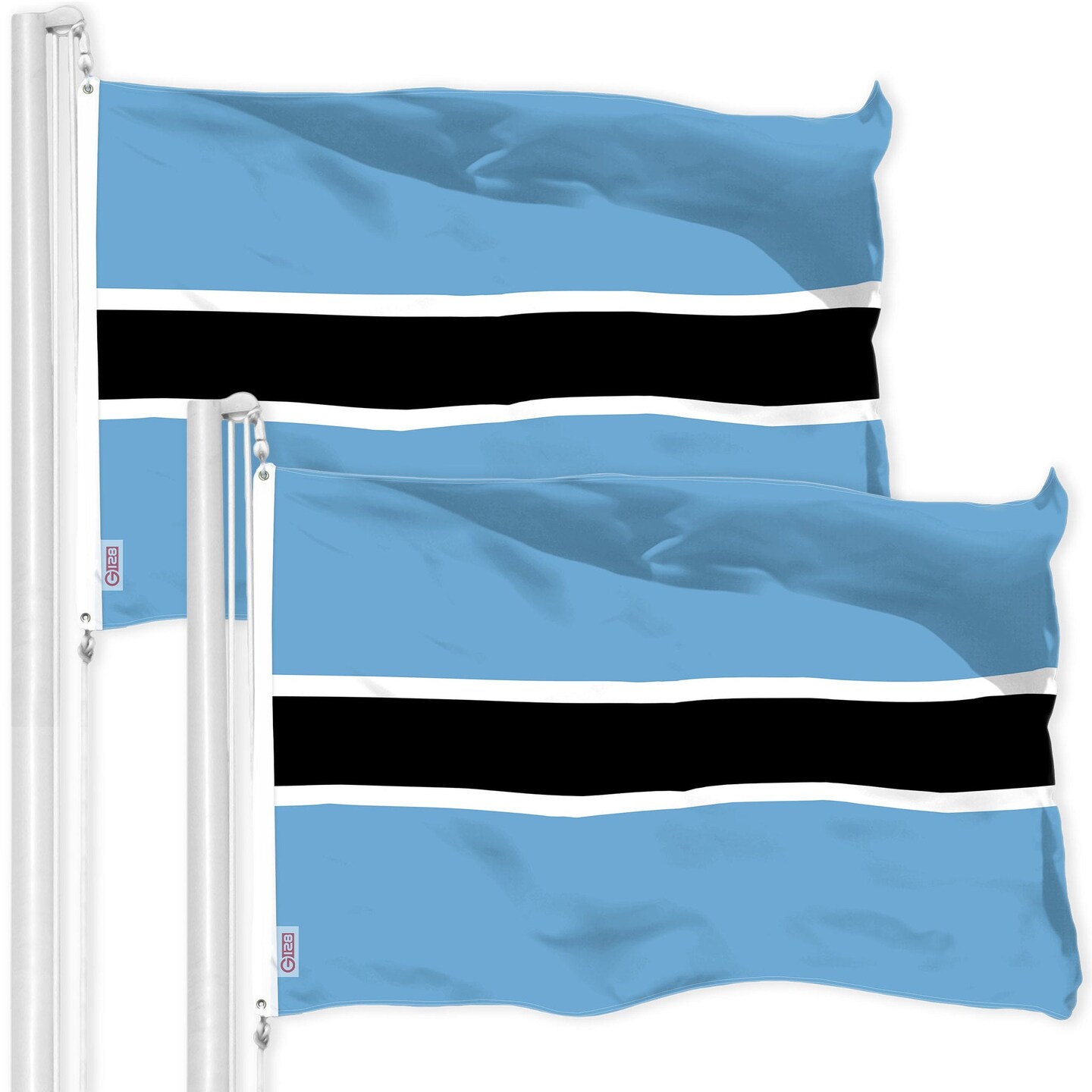 G128 2 Pack: Botswana Batswana Flag | 3x5 Ft | LiteWeave Pro Series ...