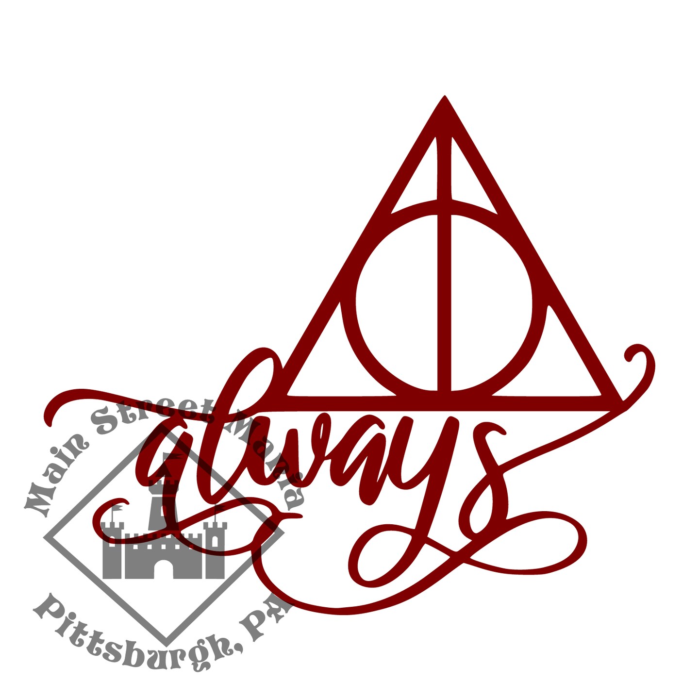 Always Deathly Hallows Harry Potter Decal Sticker | MakerPlace by Michaels