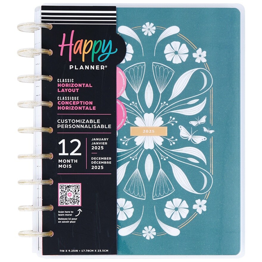 Happy Planner Classic 12-Month Disc Bound Planner-Woodland Whispers ...