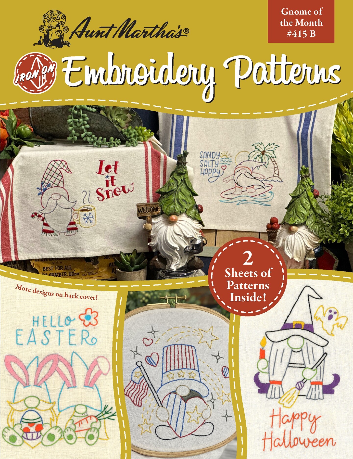 Hand Embroidery Iron-On Transfer Pattern-Gnome Of The Month | Michaels