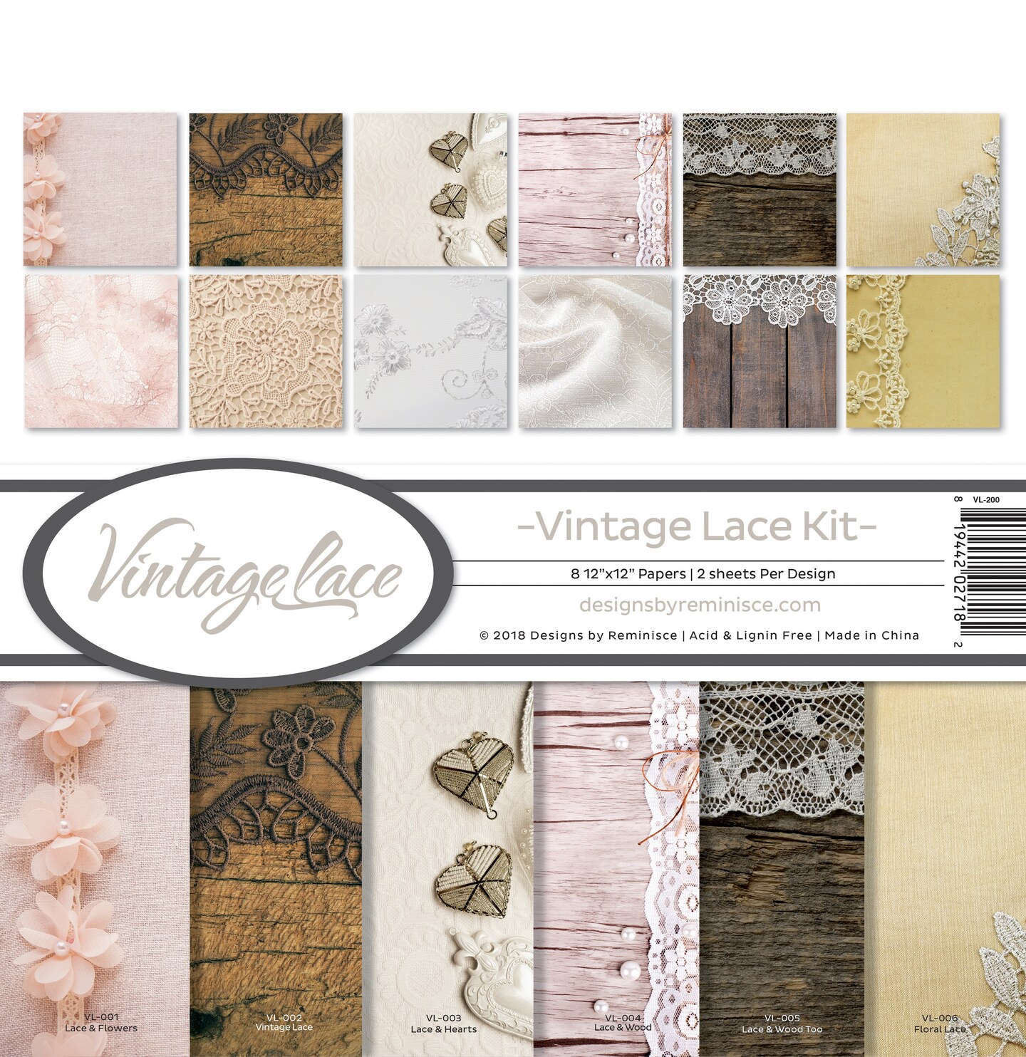 Reminisce Collection Kit 12"X12"-Vintage Lace | Michaels
