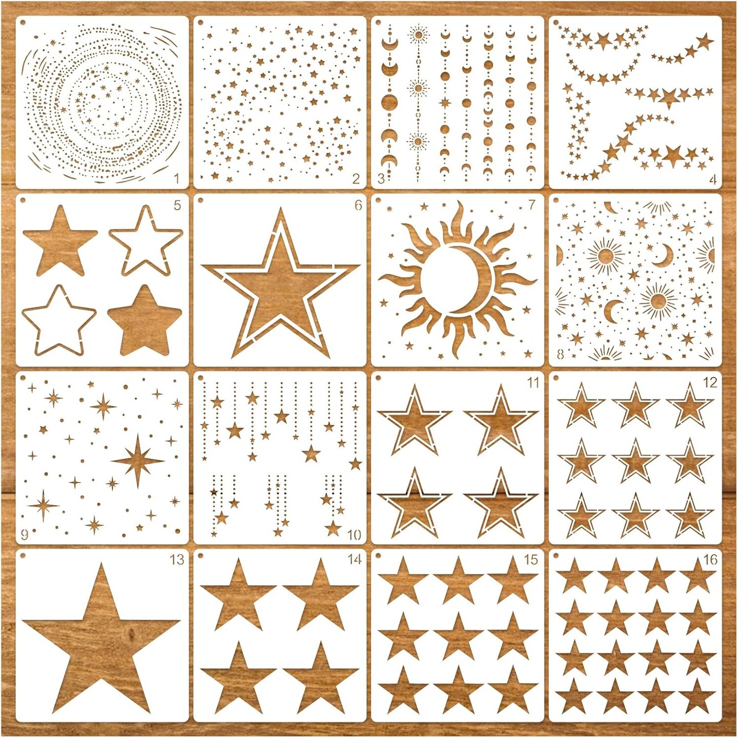 Reusable Star Stencils (Star 16) | Michaels