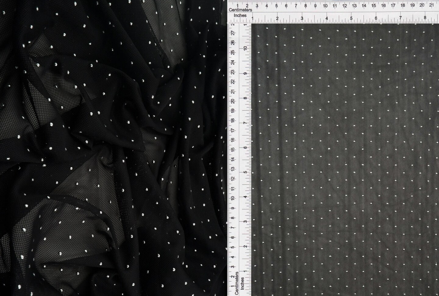 1 Yard Mesh Drop Foil Fabric, 58/60″ Wide Polyester Spandex Blend ...