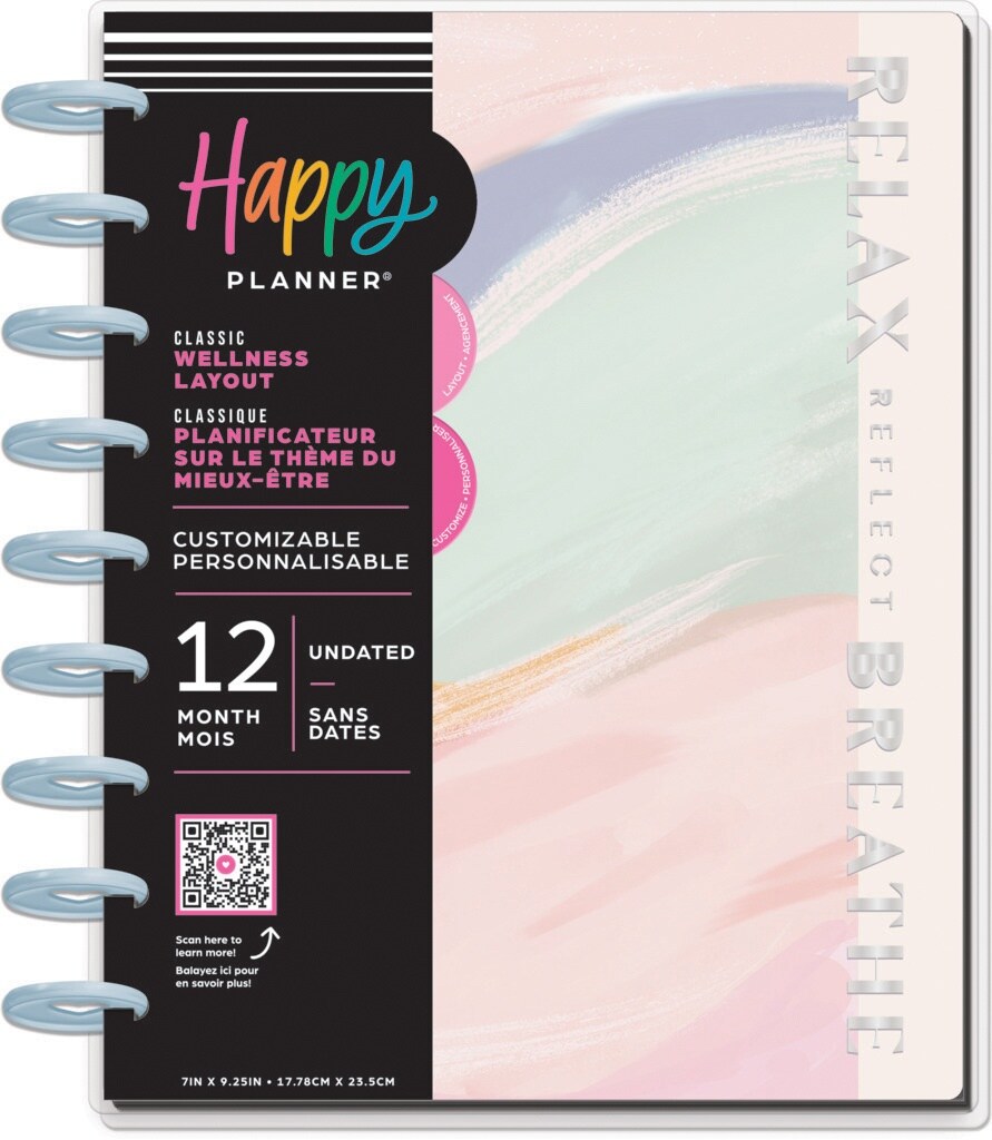 Happy Planner 12-Month Undated Classic Disc Bound Planner-Radiant Soul ...