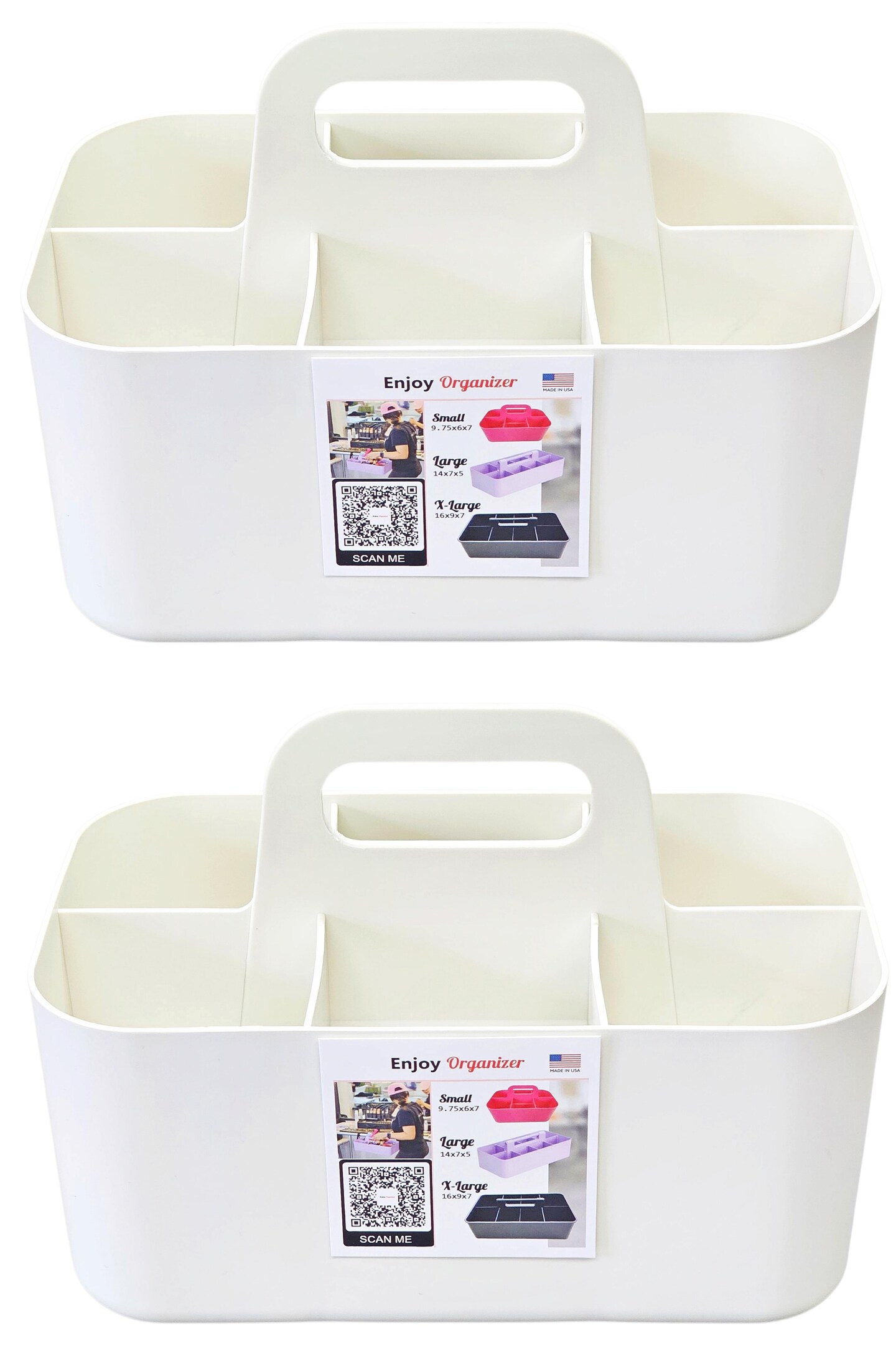 Enjoy Organizer 2 Pack Small Stackable and Portable Simple 6 ...