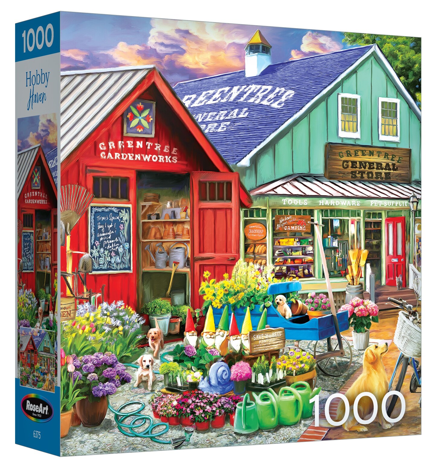 RoseArt Hobby Haven Jigsaw Puzzle 1000 Pieces 19.25"X26.625"-Greentree ...