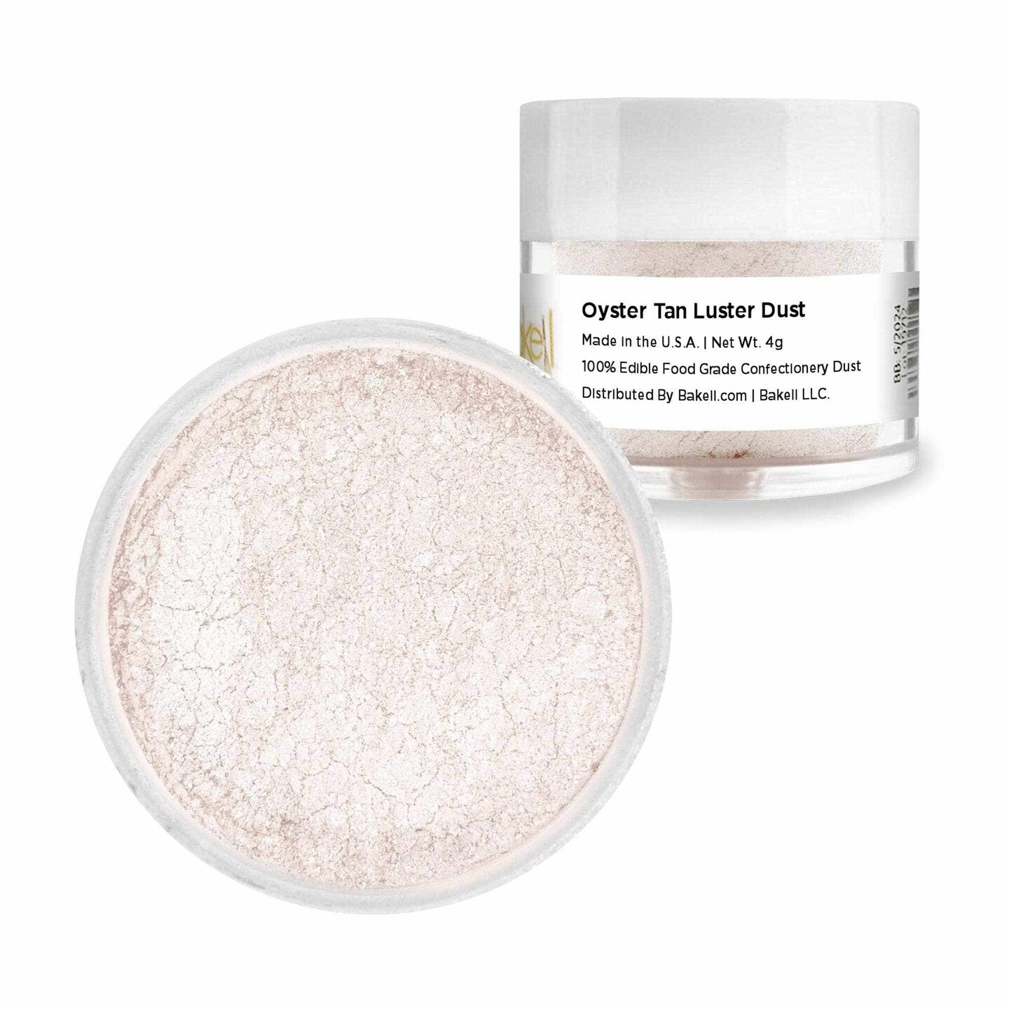 4 Gram Kosher Edible Oyster Tan Pearlized Shimmer Dust for Decorating ...