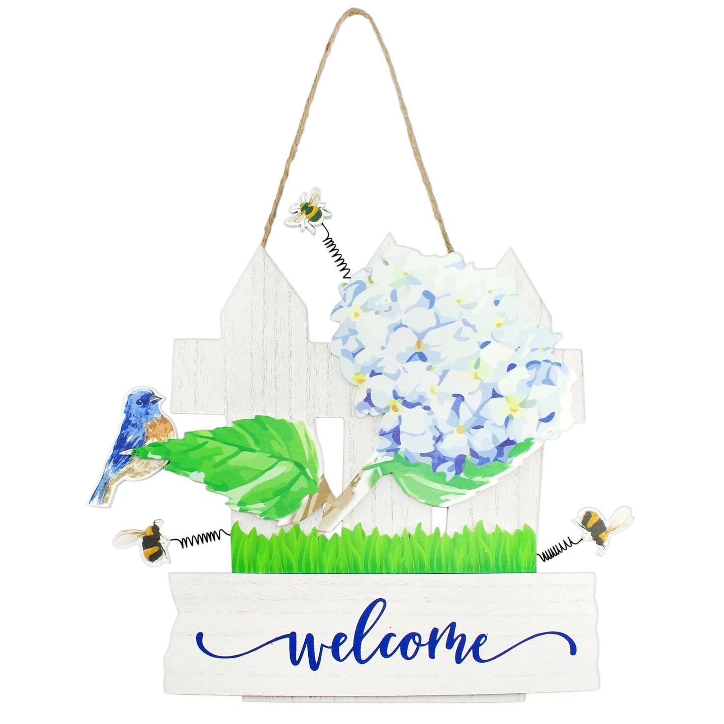 Spring Summer Welcome Door Hanger 3D Wooden Sign Decor | Michaels