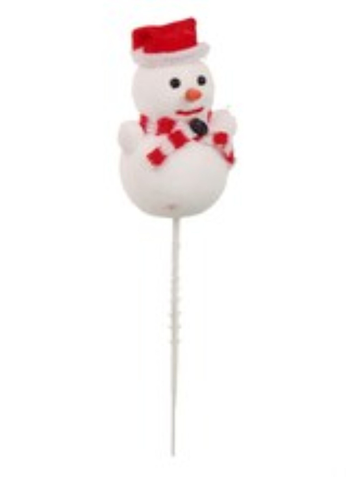 Set of 48 Artificial White Snowman Picks - Festive Holiday Accents for ...