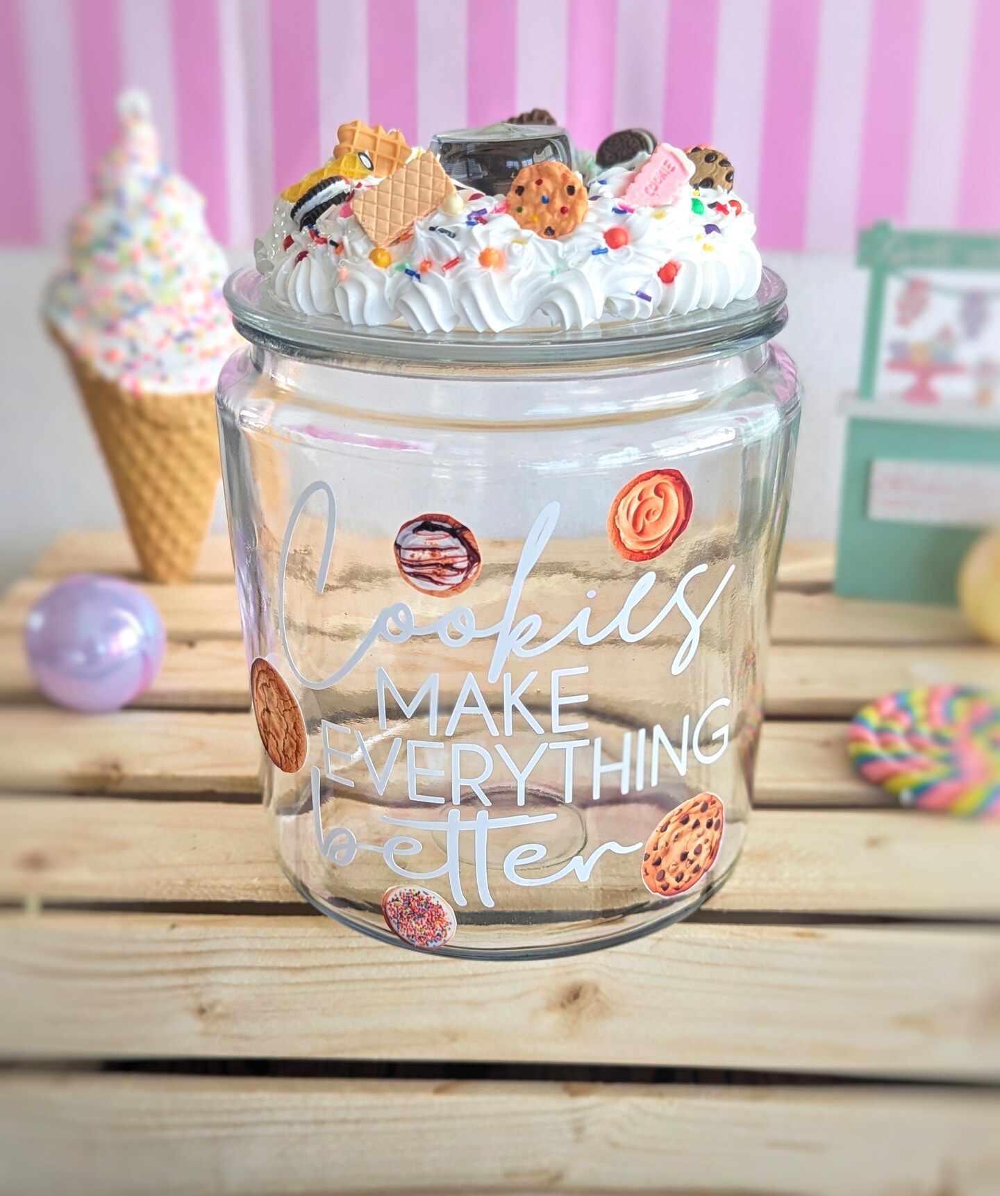 Cookie Make Everything Better Chocolate Chip Cookie Jar For Kitchen ...