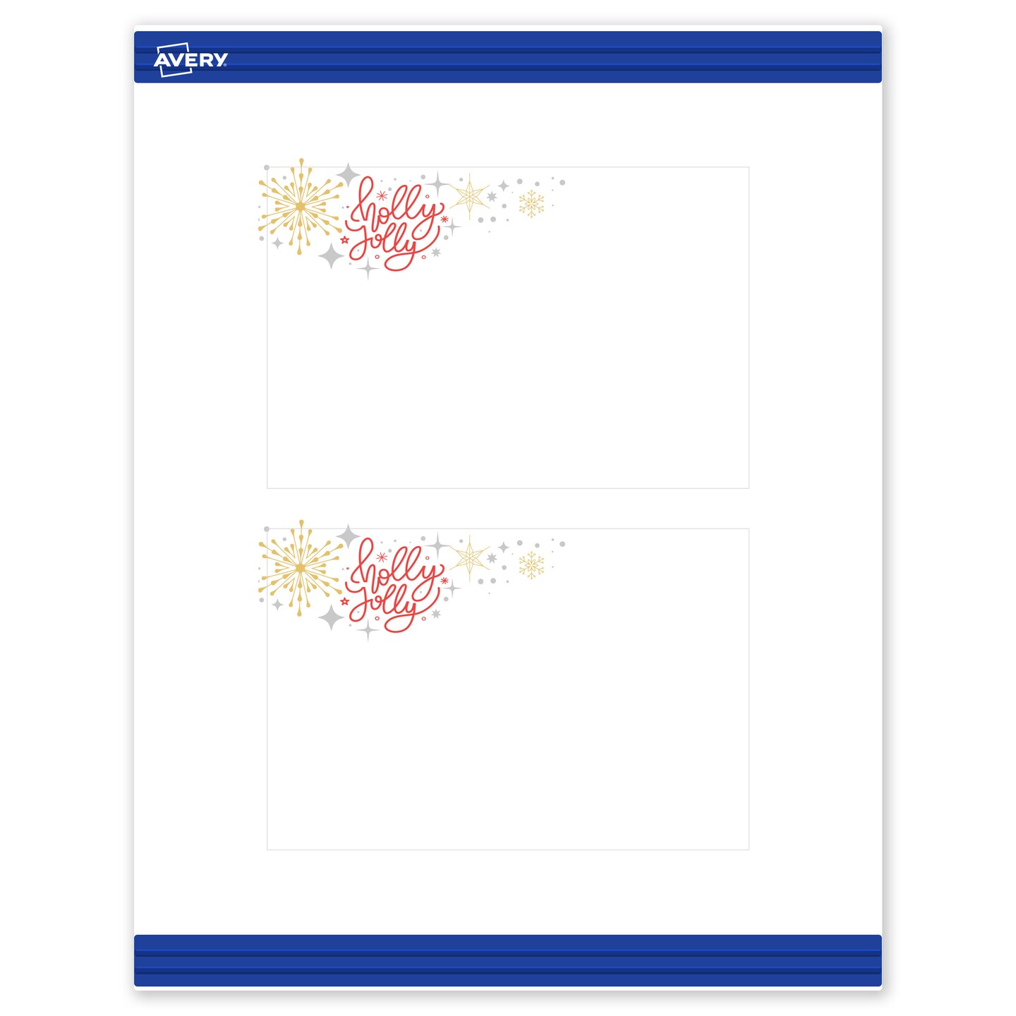 Avery Printable Christmas Postcards with Sure Feed Technology ...