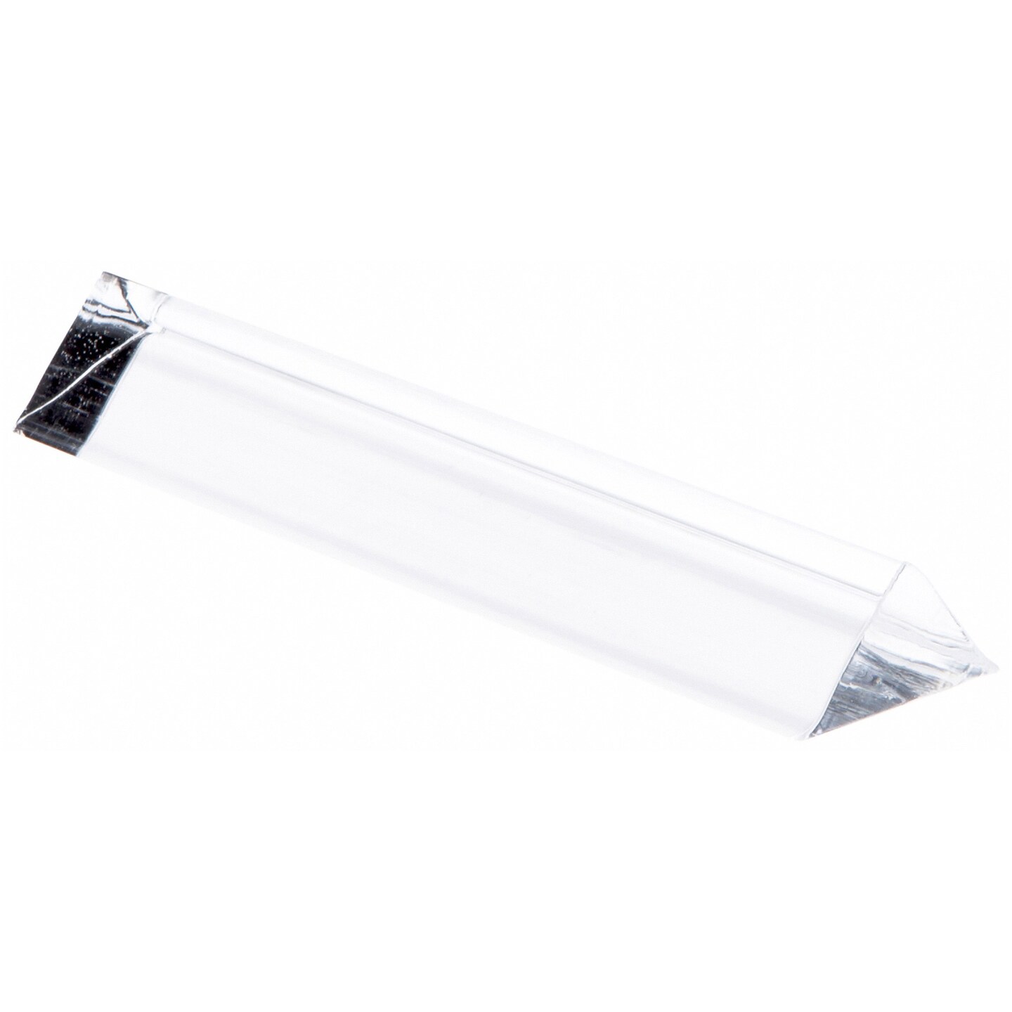 Plymor Clear Acrylic Triangular Label Display Block, 6" W x .75" D x ...