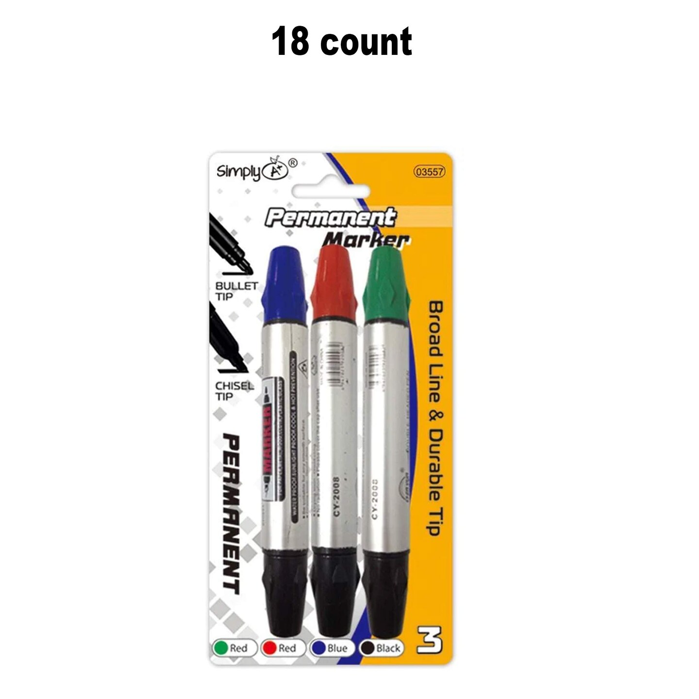 Double Tip Permanent Markers Assorted Colors for Bold & Detailed ...