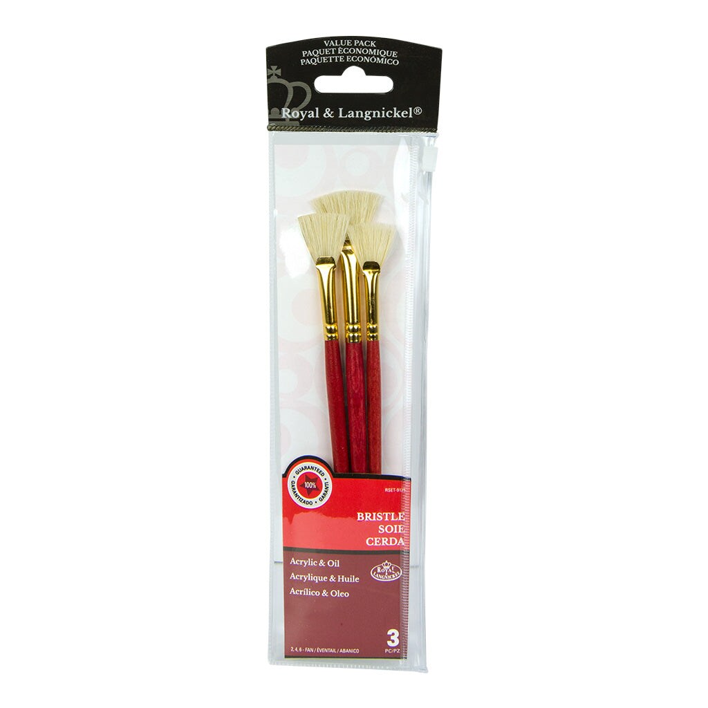 RSET-9125 | 3pc Bristle Fan Brush Set | Michaels