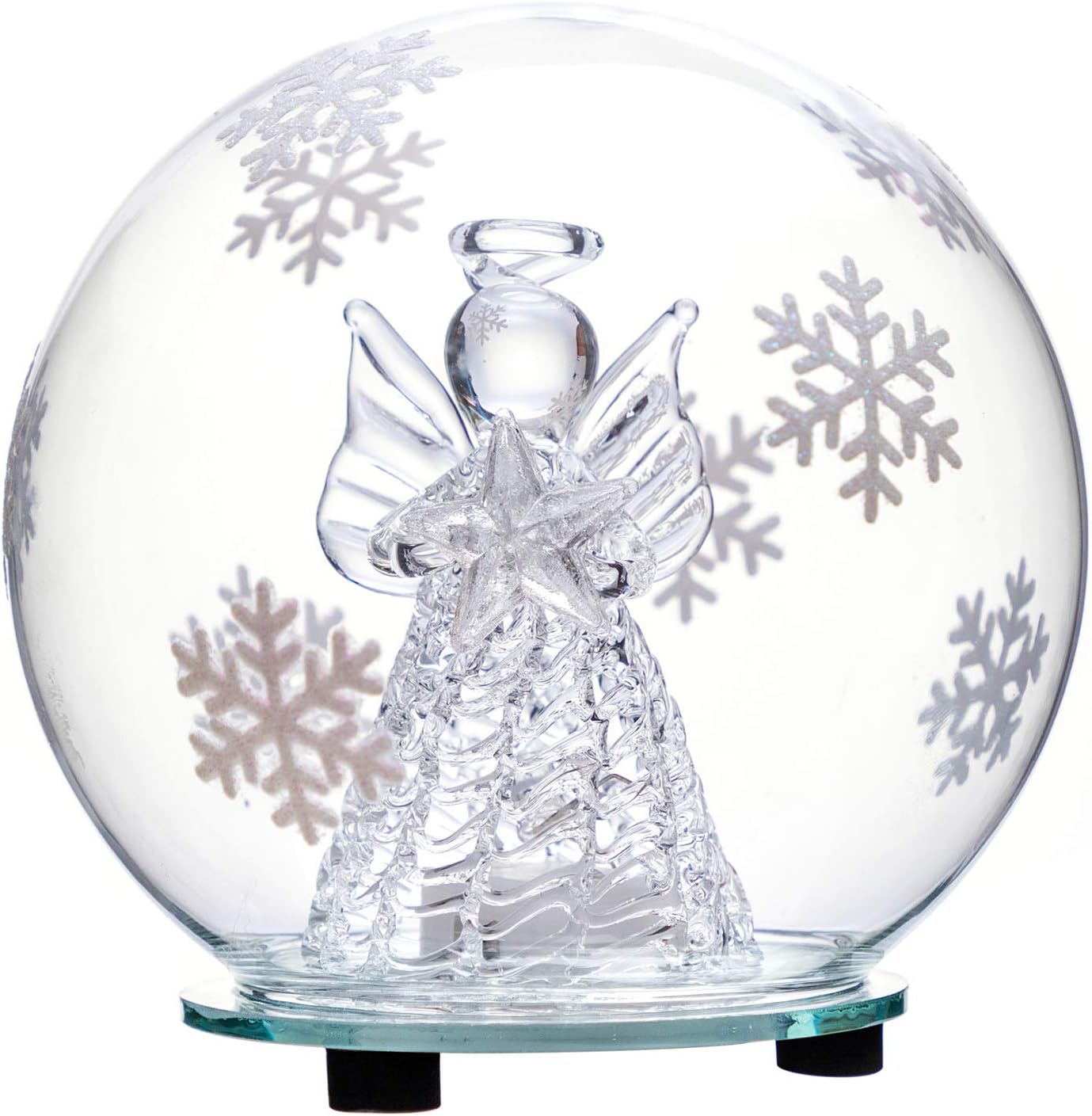 Christmas Angel Snow Globe Decorations Color Changing LED Ornament Gift Decor No Liquid No Music Michaels