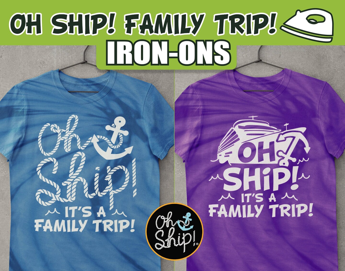 Cruise Iron On, matching cruise shirts, family cruise shirts, Oh Ship ...