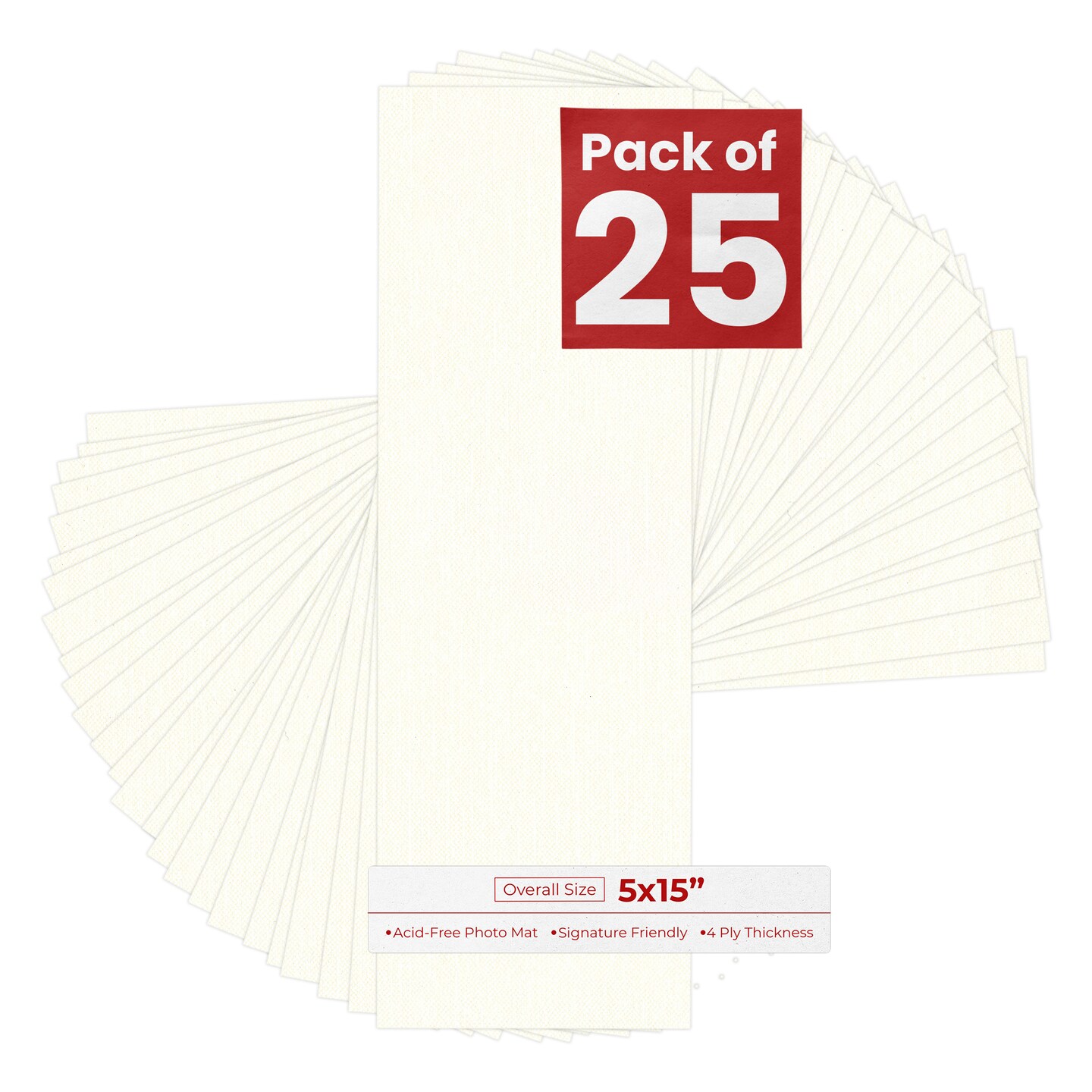 Beige Canvas 5x15 Uncut Mat Board - Blank Sheets, No Opening, Color ...