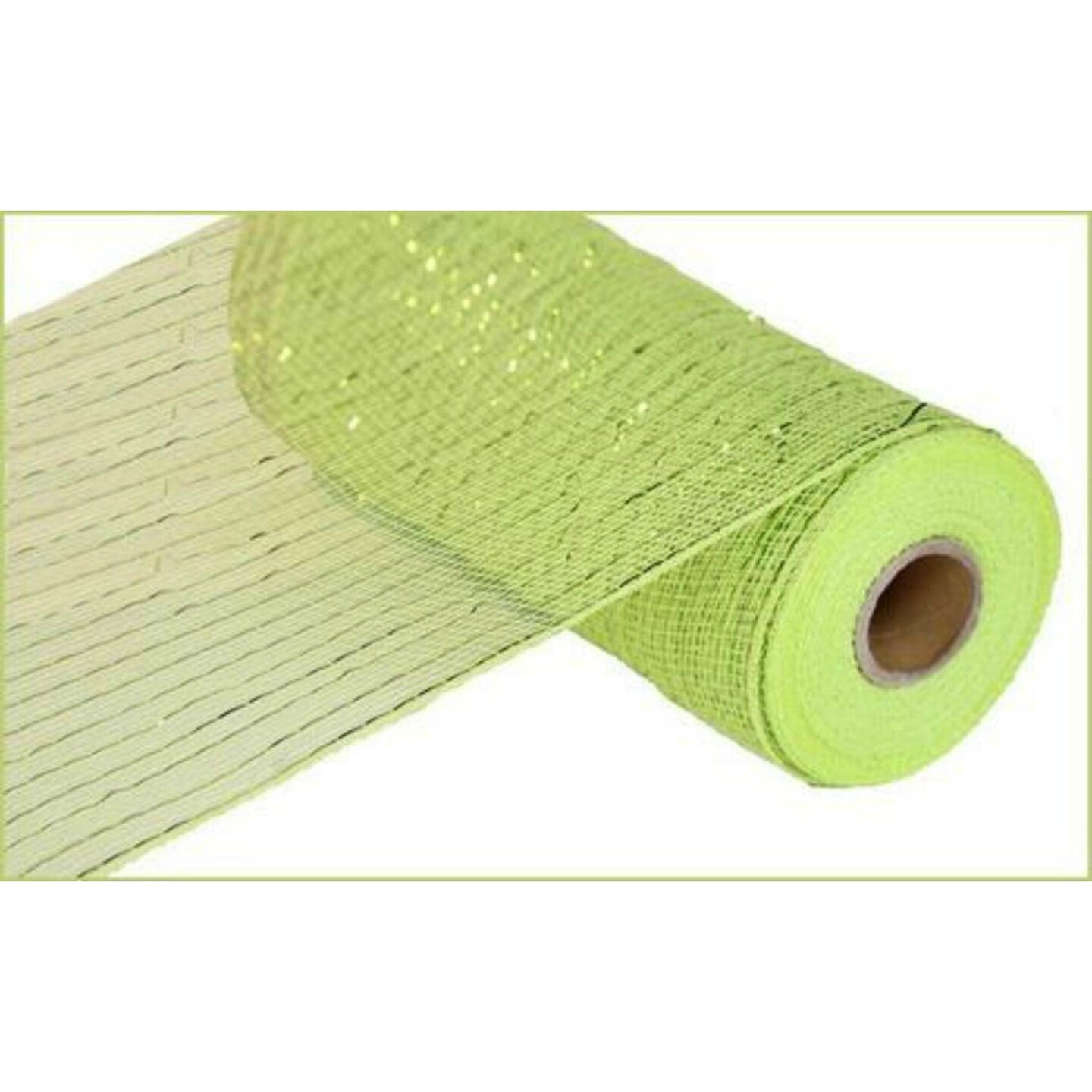 10" Poly Deco Mesh Ribbon: Metallic Apple and Lime Green | Michaels