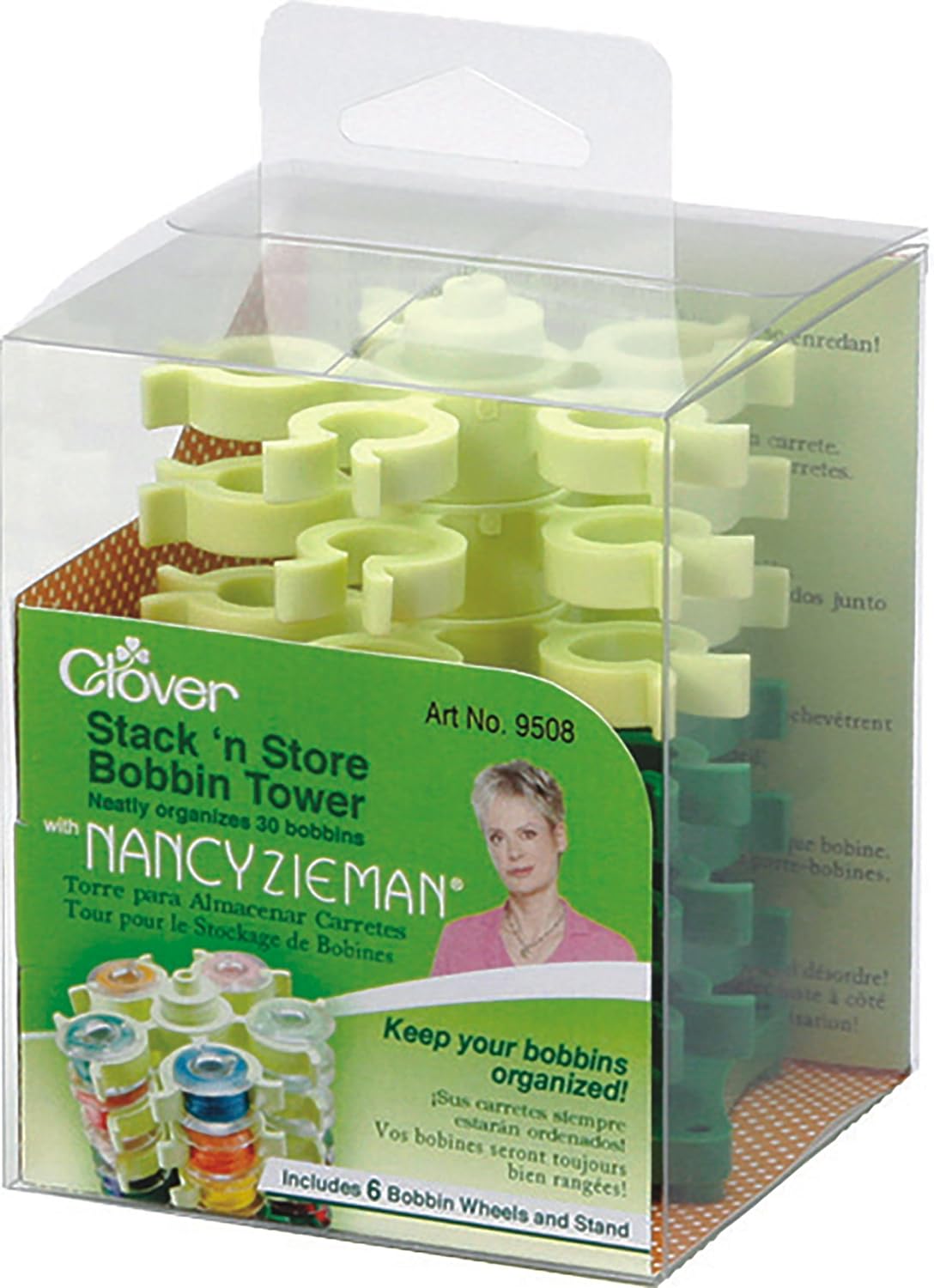 Bobbin Tower by Nancy Zieman, 3-1/2" x 3-3/4" | Michaels