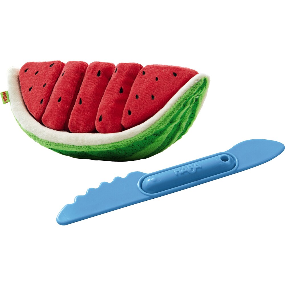 HABA Watermelon Pretend Play Food Set for Kids Kitchen - Soft Plush Toy ...