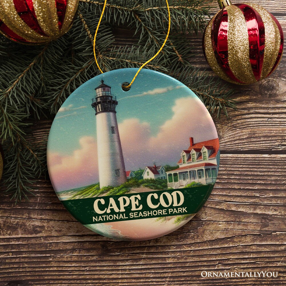 Charming Cape Cod National Seashore Park Ornament, New England Coastal ...
