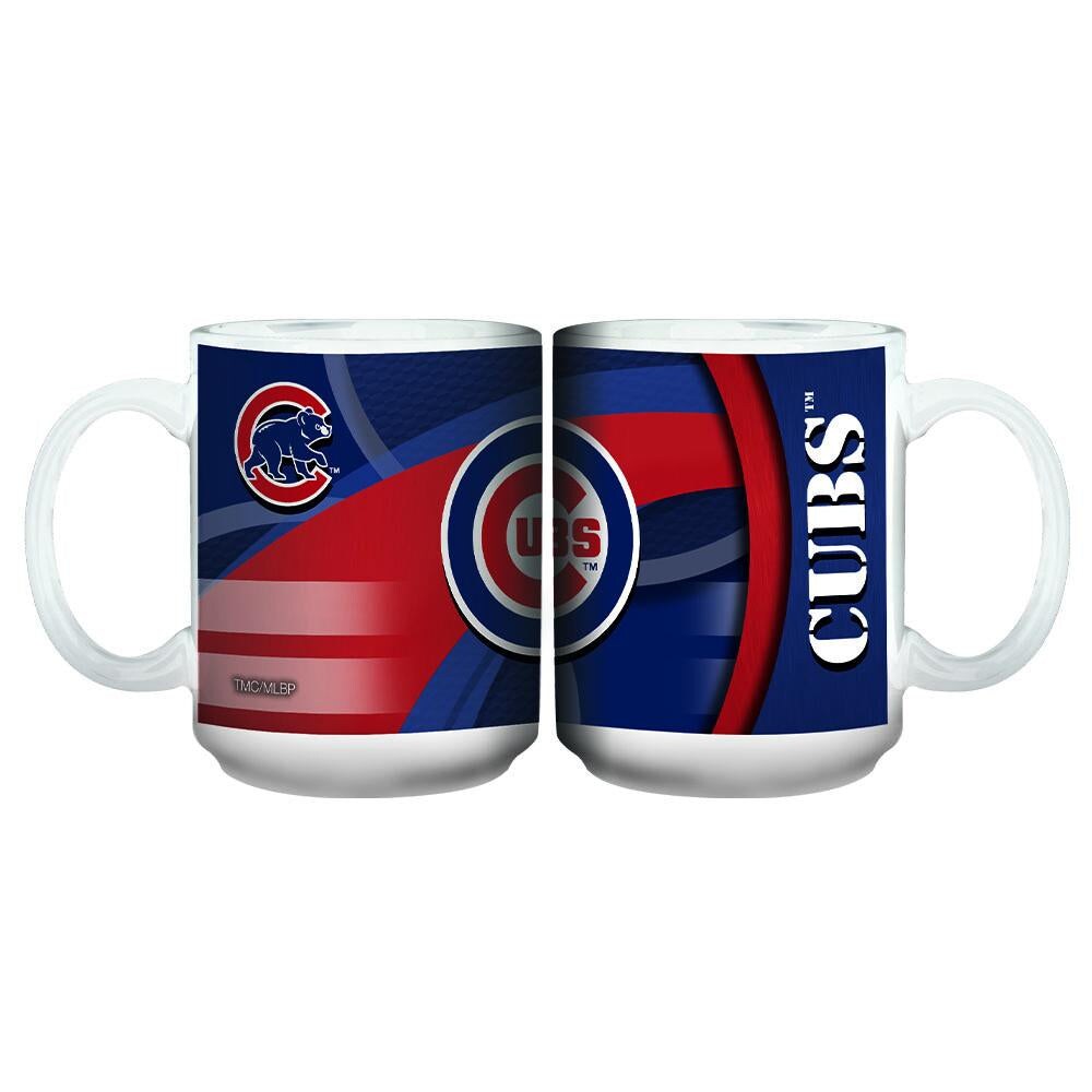 15oz White Carbon Fiber Mug | Chicago Cubs | Michaels