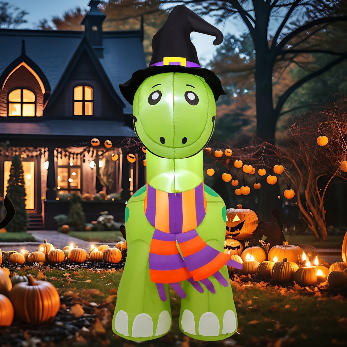 Halloween Inflatables Dinosaur Outdoor Decorations(green) | Michaels