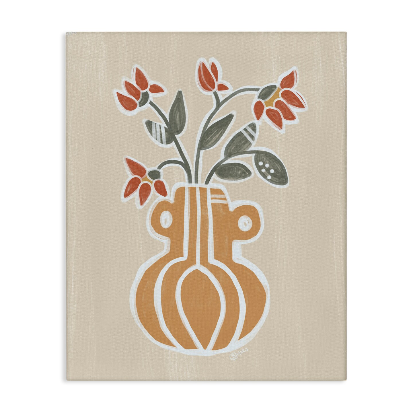 Stupell Industries Sabrina Flower Bouquet Canvas, design by Beki ...
