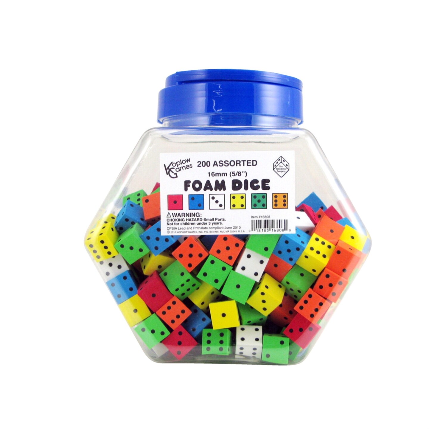 Koplow Games Assorted Foam Dice, Set of 200 | Michaels