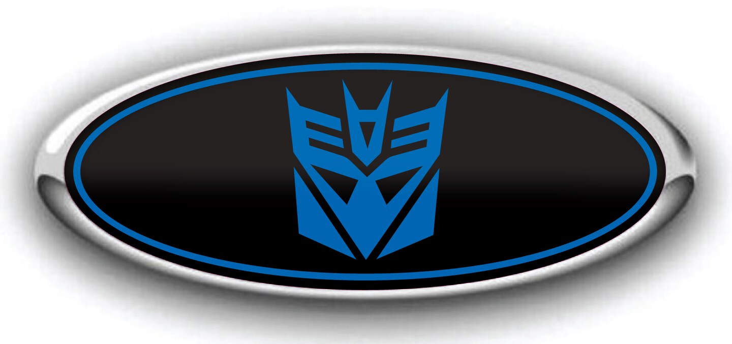 For Ford Bronco, Bronco Sport Transformer Decepticon Emblem Overlay ...