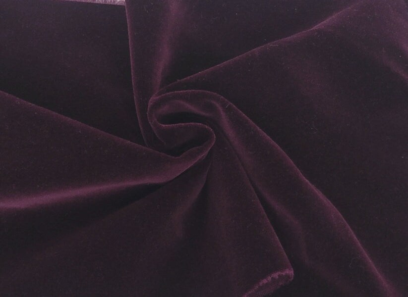 1 Yard Cabernet Woven Cotton Velvet Fabric Soft Luxurious Upholstery ...