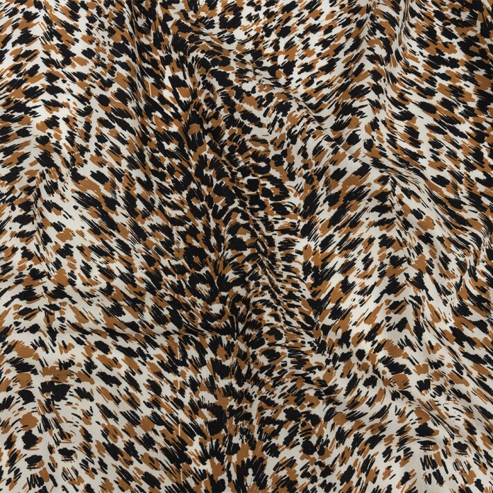 1 Yard Tan Fanciful Furs Cotton Poplin Fabric | Michaels