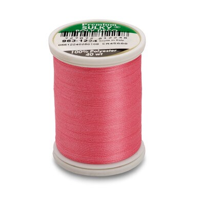 Sulky 40 Wt. Poly Deco Thread - Bright Pink - 900 yd. Spool | Michaels