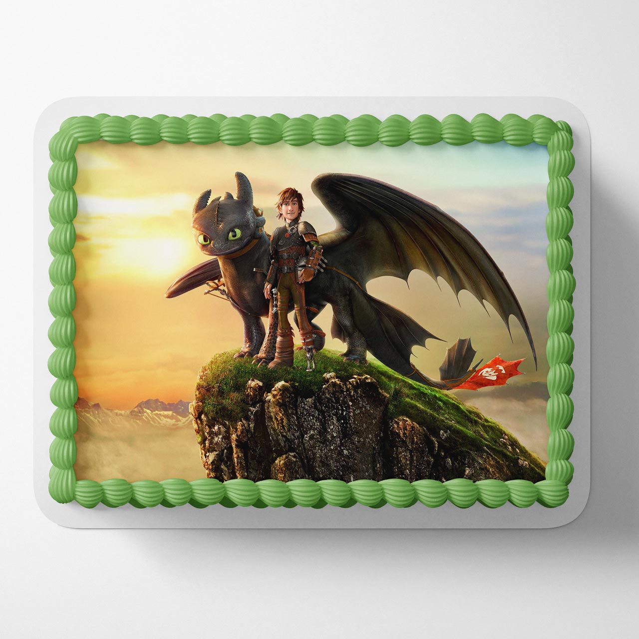 Train Dragon Night Fury HTD Edible Cake Image Topper (8.5 x 11 inches ...