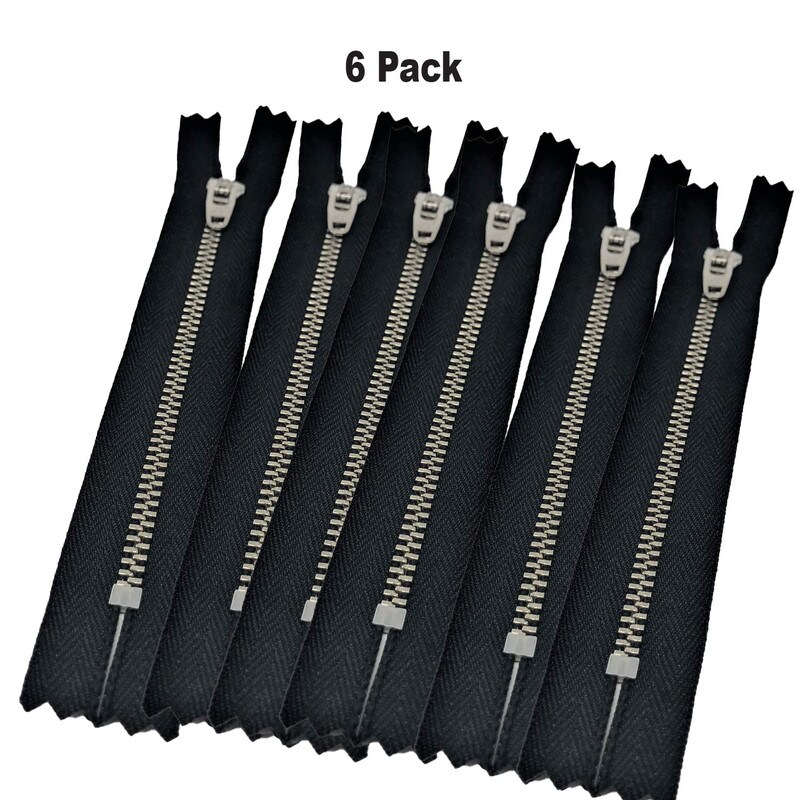 Black Nickel Zipper Closed Bottom 4.5MM | Michaels