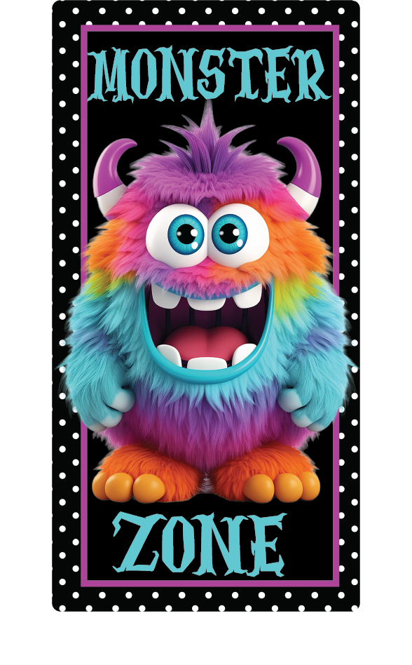 Monster Zone Furry Monster Sign | Michaels