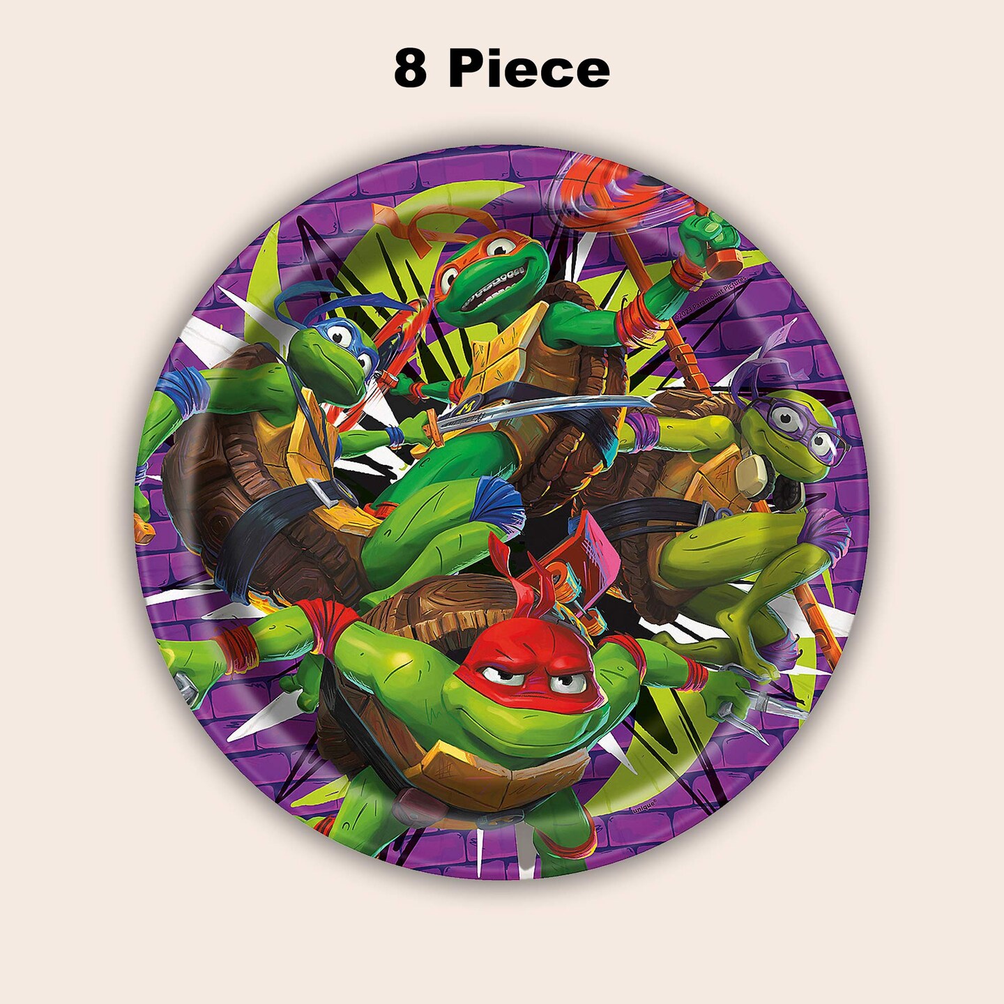 8 Count Teenage Mutant Ninja Turtles Paper Plates Birthday Party ...