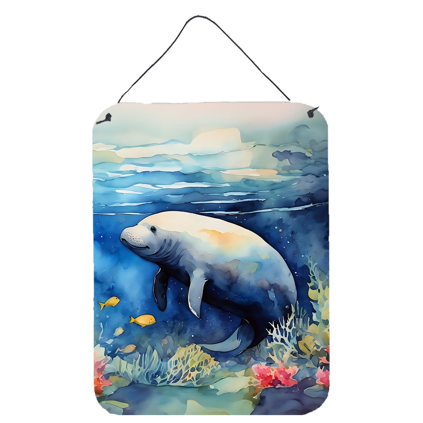 Edge Collections - "12 X 16" - Multicolor - NEW Manatee Wall Sign - 1 ...