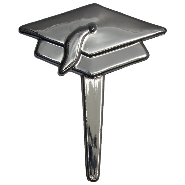 Black Metallic Grad Hats DecoPics® 12ct | Michaels