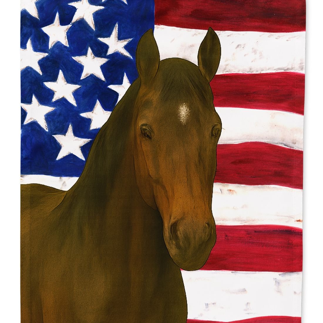 Edge Collections - 11" X 0" - Multicolor - Dark Bay Thoroughbred Horse ...