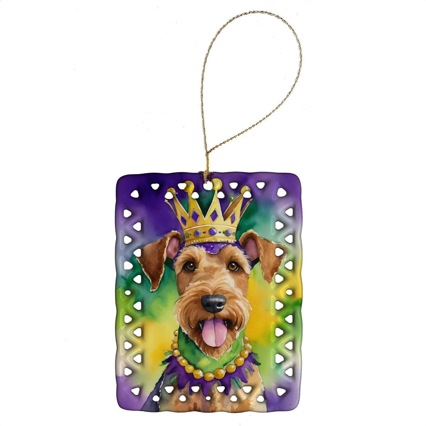 Edge Collections - 2.80" X 0.15" - Multicolor - Airedale Terrier King ...