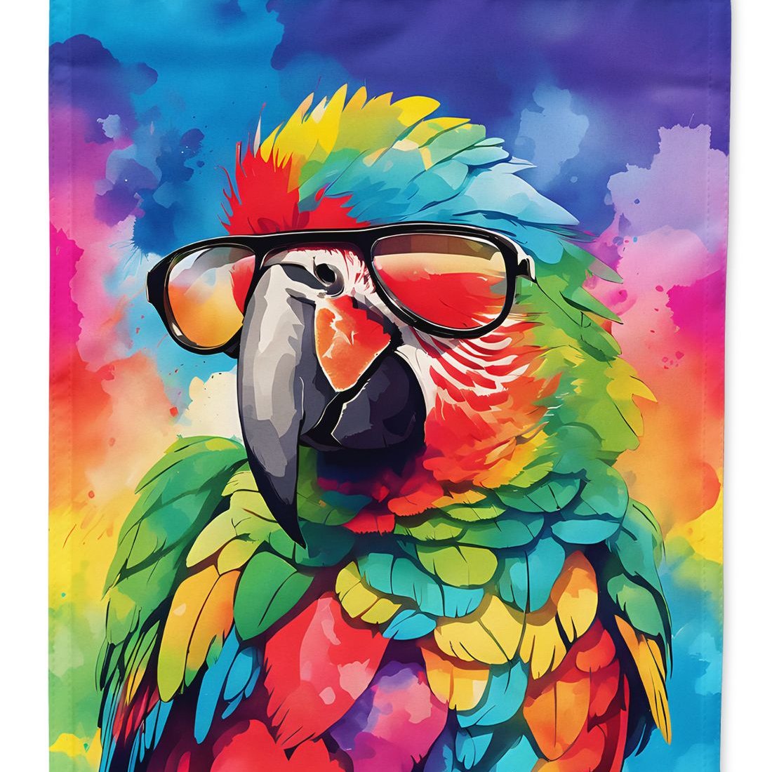 Edge Collections - 28" X 40" - Multicolor - Hippie Animal Parrot Large ...