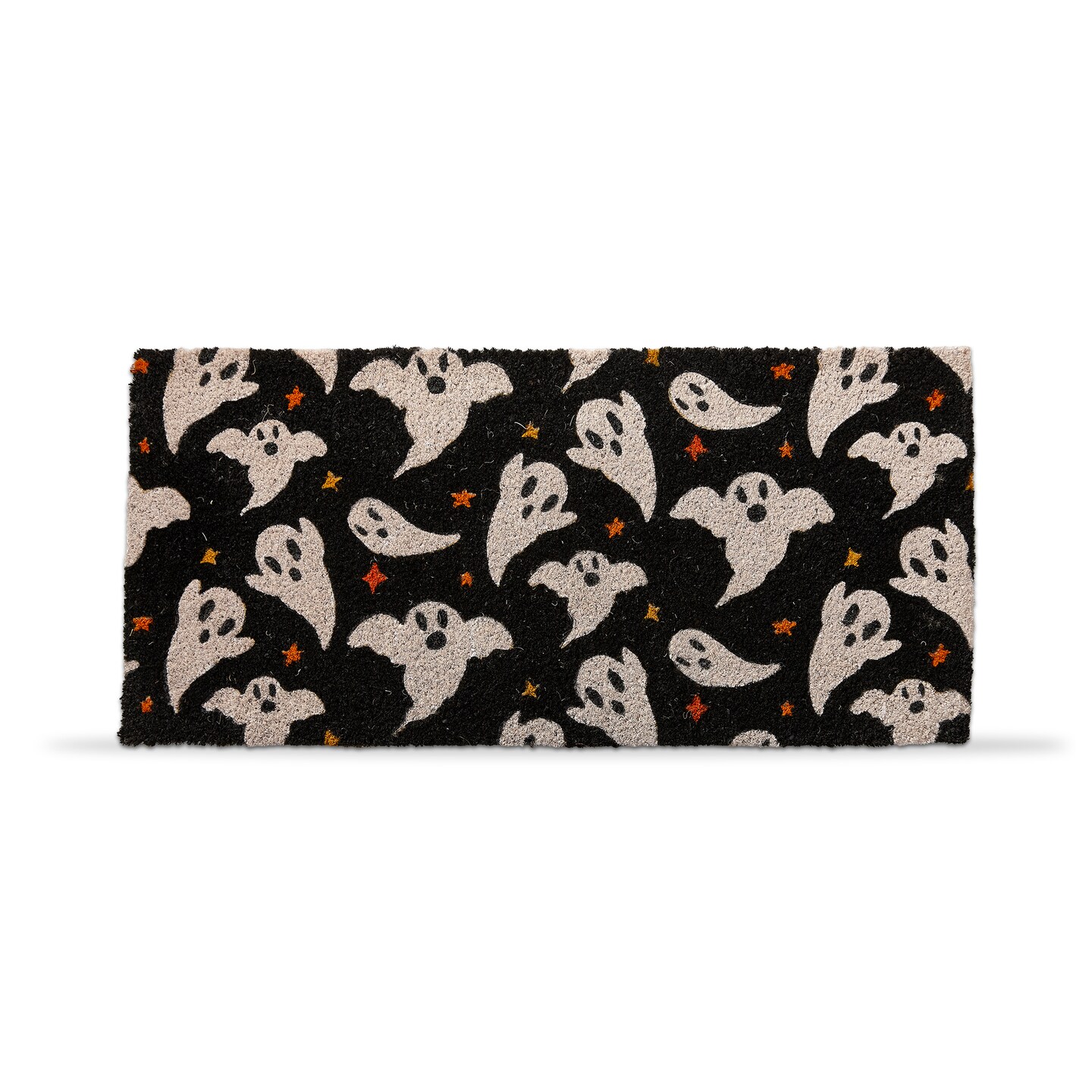 Halloween Ghost Coir Door Mat - Everyday Black Doormat, Shake Clean, 1 ...