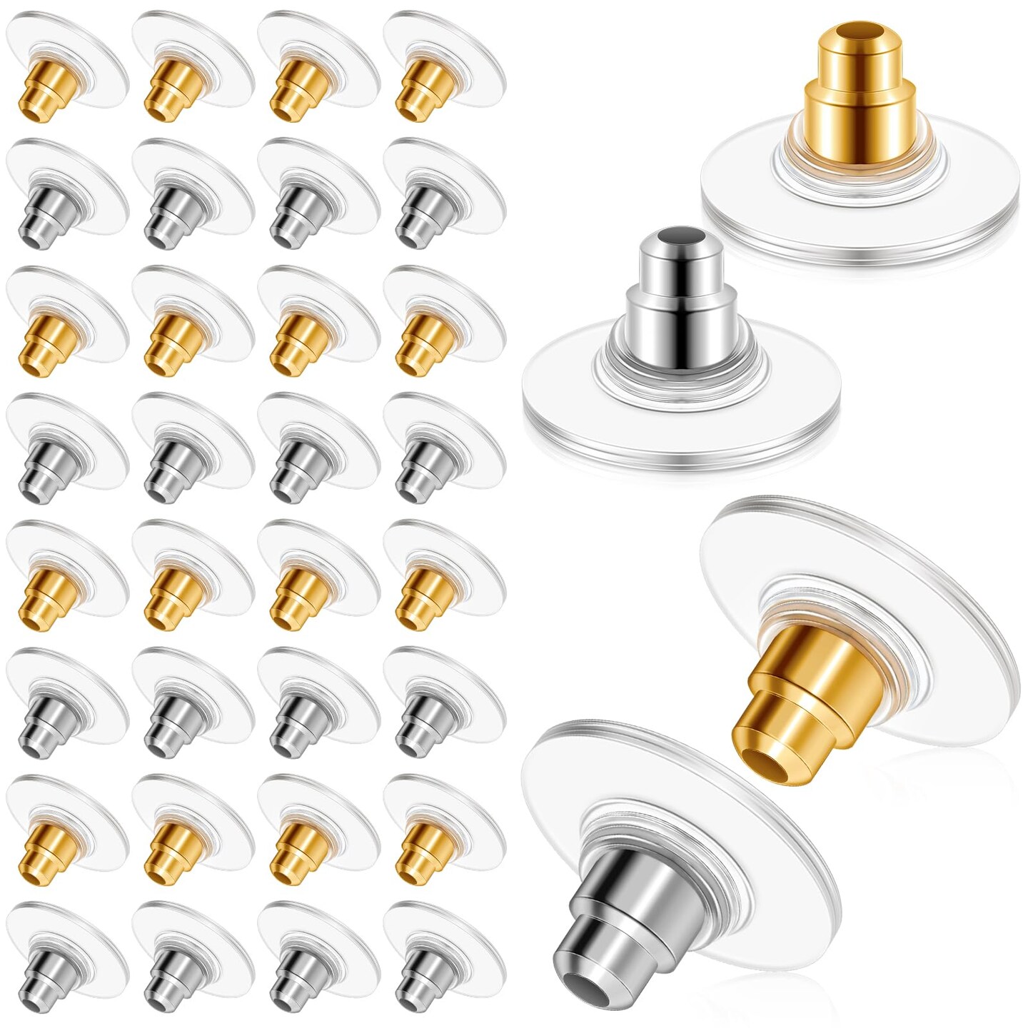 Outus 200 Pcs Earring Backs for Droopy Ears Backs Replacements Earring ...